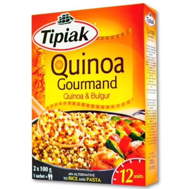 TIPIAK QUINOA GOURMAND QUINOA& BULGAR 2 X 100gr - 3600900021456