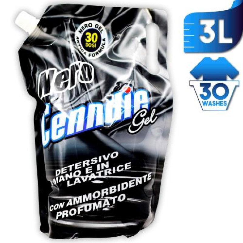 CENNDIE GEL NERO LAUNDRY DETERGENT 30W POUCH 3 ltr