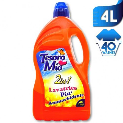 TESORO MIO LAUNDRY LIQUID DETERGENT 2 IN 1 4ltr