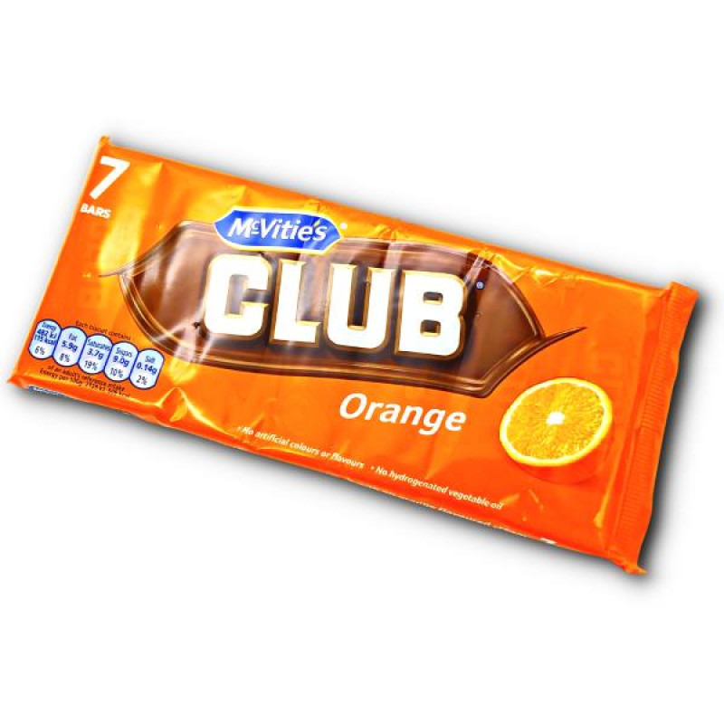 MC VITIES CLUB ORANGE CHOCOLATE BAR X 7